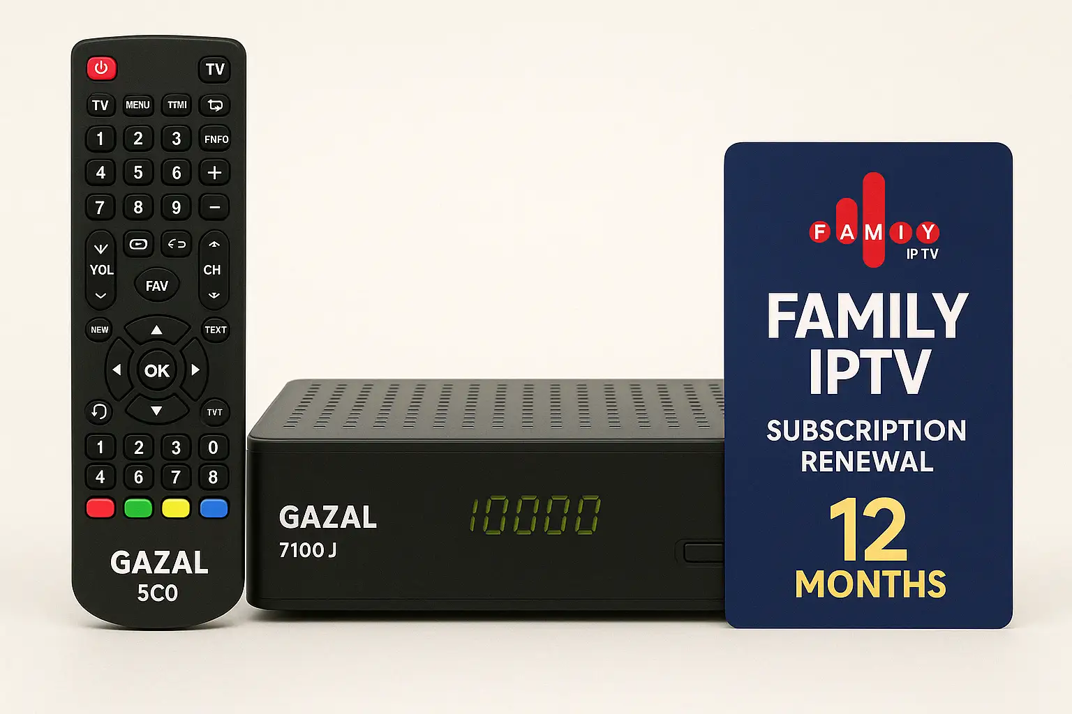 Gazal Receiver Family IPTV Renewal code | FAMILY 4K